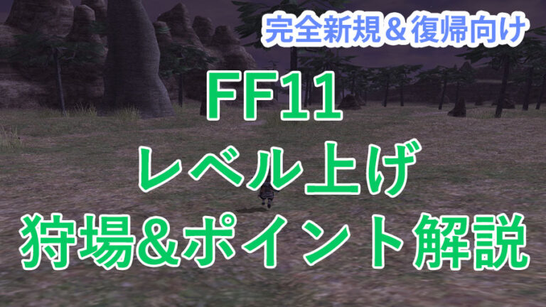 【LV1～50】FF11序盤のレベル上げポイント解説【新規＆復帰対応】 - ゲーミングPCの羅針盤